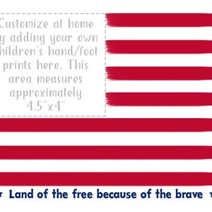 Memorial Day American Flag Handprint Art, Independence Day, Fourth of ...