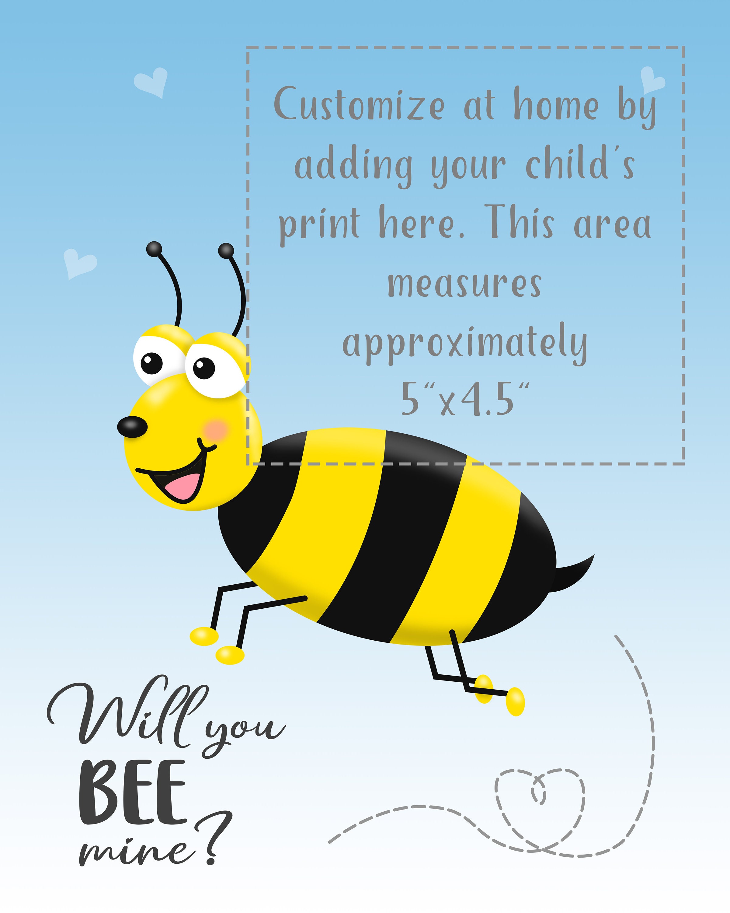Bee Handprint Art, Valentine's Day Handprint Craft, DIY Valentines Day ...