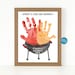 Daddy's Grilling Buddies Handprint Craft for Fathers Day, Handprint Art ...