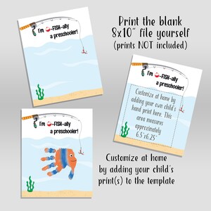 First Day of School Handprint Art, Fish Handprint, O-fish-ally Back to ...