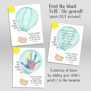 Oh the Places You'll Go Handprint Craft for Kids, Dr Seuss Crafts for ...