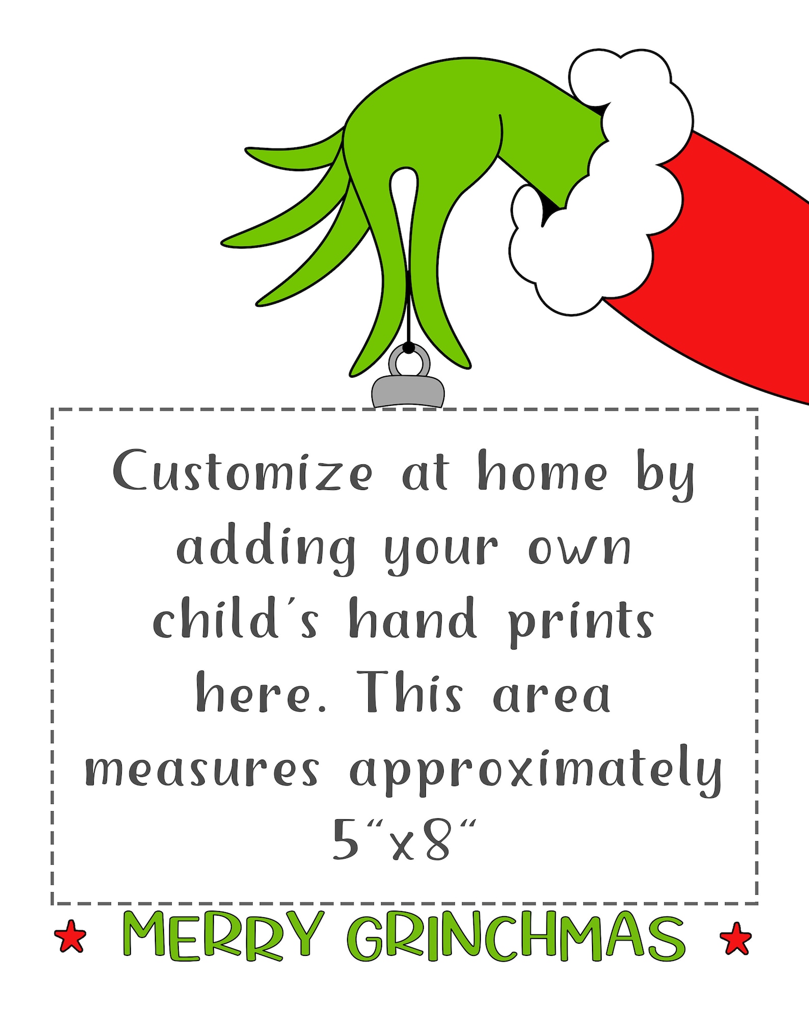 Christmas Handprint Art Project for Kids, Grinch Handprint Craft ...
