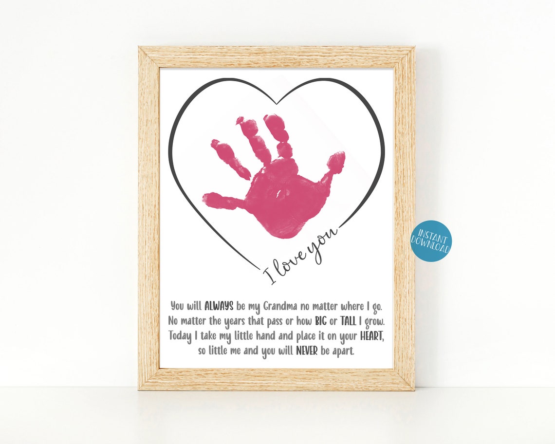 Grandma Gift Gifts for Grandma From Grandkids DIY Kid Craft - Etsy