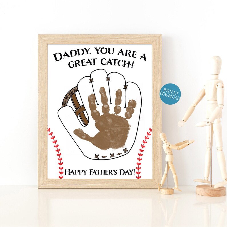 Father's Day Gift Handprint Art Dad Birthday Gift - Etsy