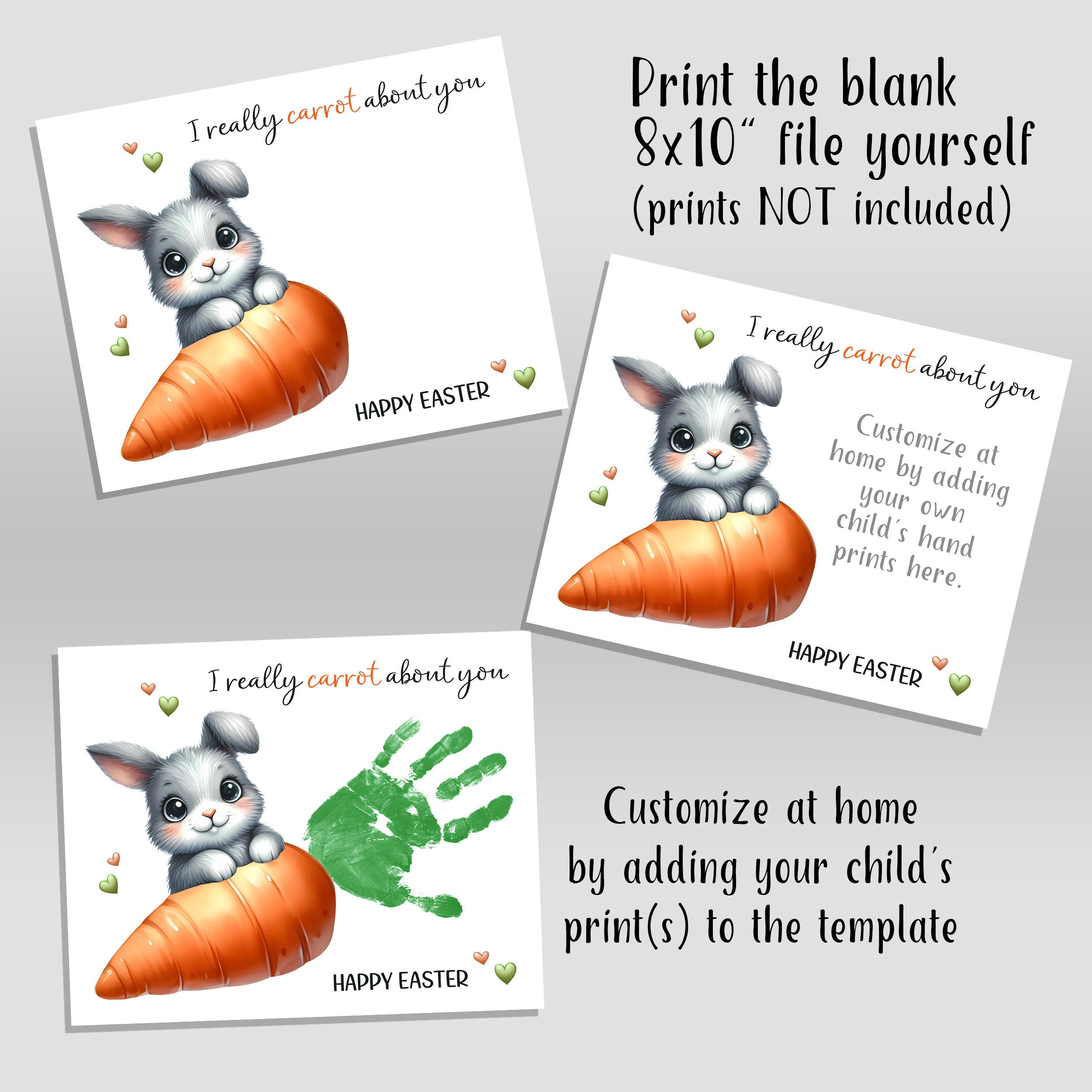 Carrot About You Handprint Craft, Baby Handprint Keepsake, Carrot ...