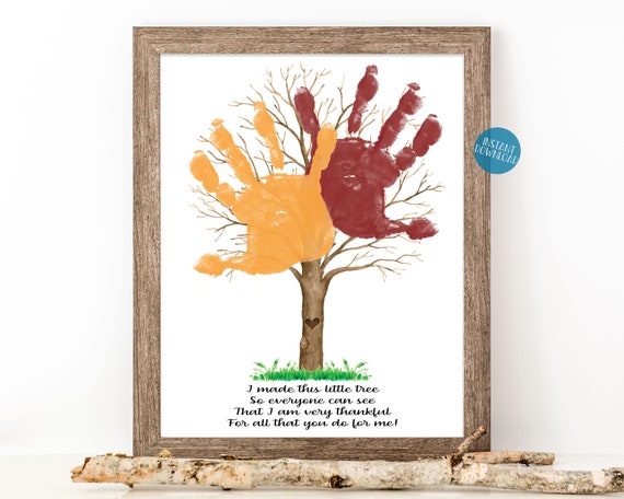 My First Thanksgiving Sign My First Thanksgiving Footprint Craft ...