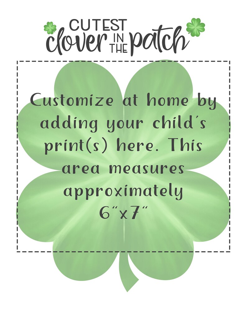 St Patrick's Day Handprint Art Cutest Clover Handprint - Etsy