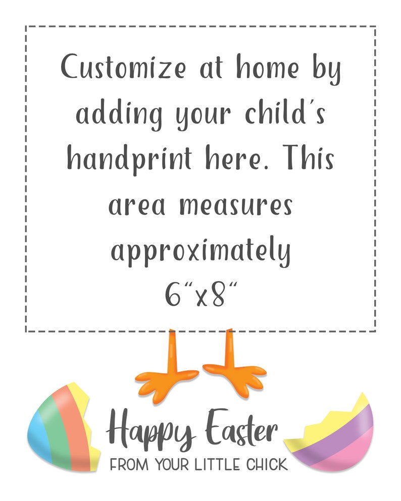 Easter Chicken Handprint Art Toddler Handprint Keepsake - Etsy