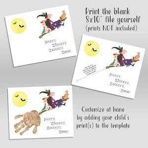 Room on the Broom Handprint Craft for Kids, Halloween Handprint Art ...