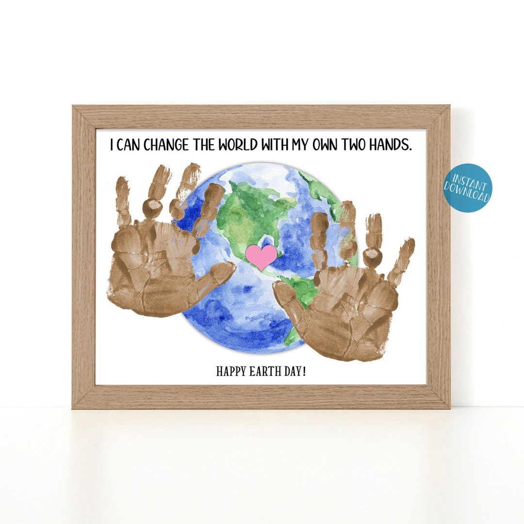Earth Day Handprint Art, Earth Day Activities for Kids, Earth Day ...
