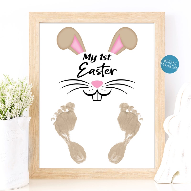 Easter Footprint Art - Etsy