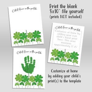 St Patrick's Day Handprint Craft, Cutest Clover Baby Handprint Art ...