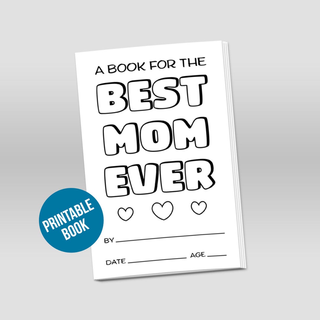 Printable Gift for Mom, All About Mom Printable Card From Kids ...