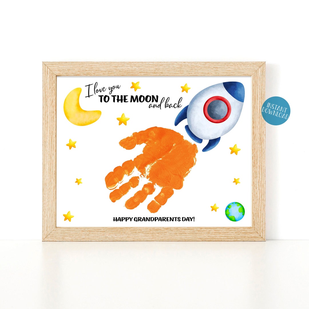 Grandparents Day Personalized Card, Love You to the Moon and Back ...