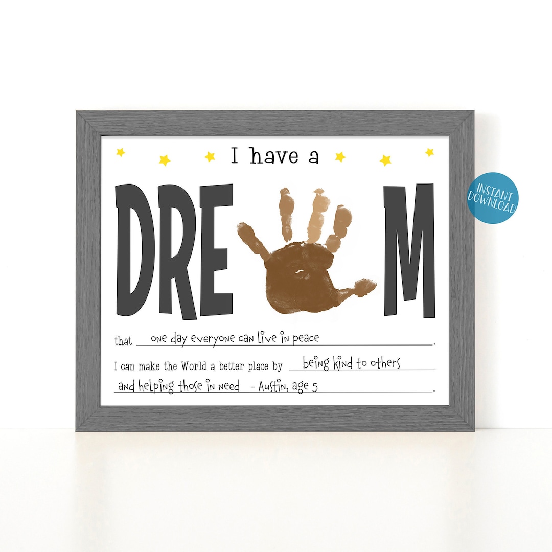 Martin Luther King Jr Day Activities for Kids, I Have a Dream Toddler ...