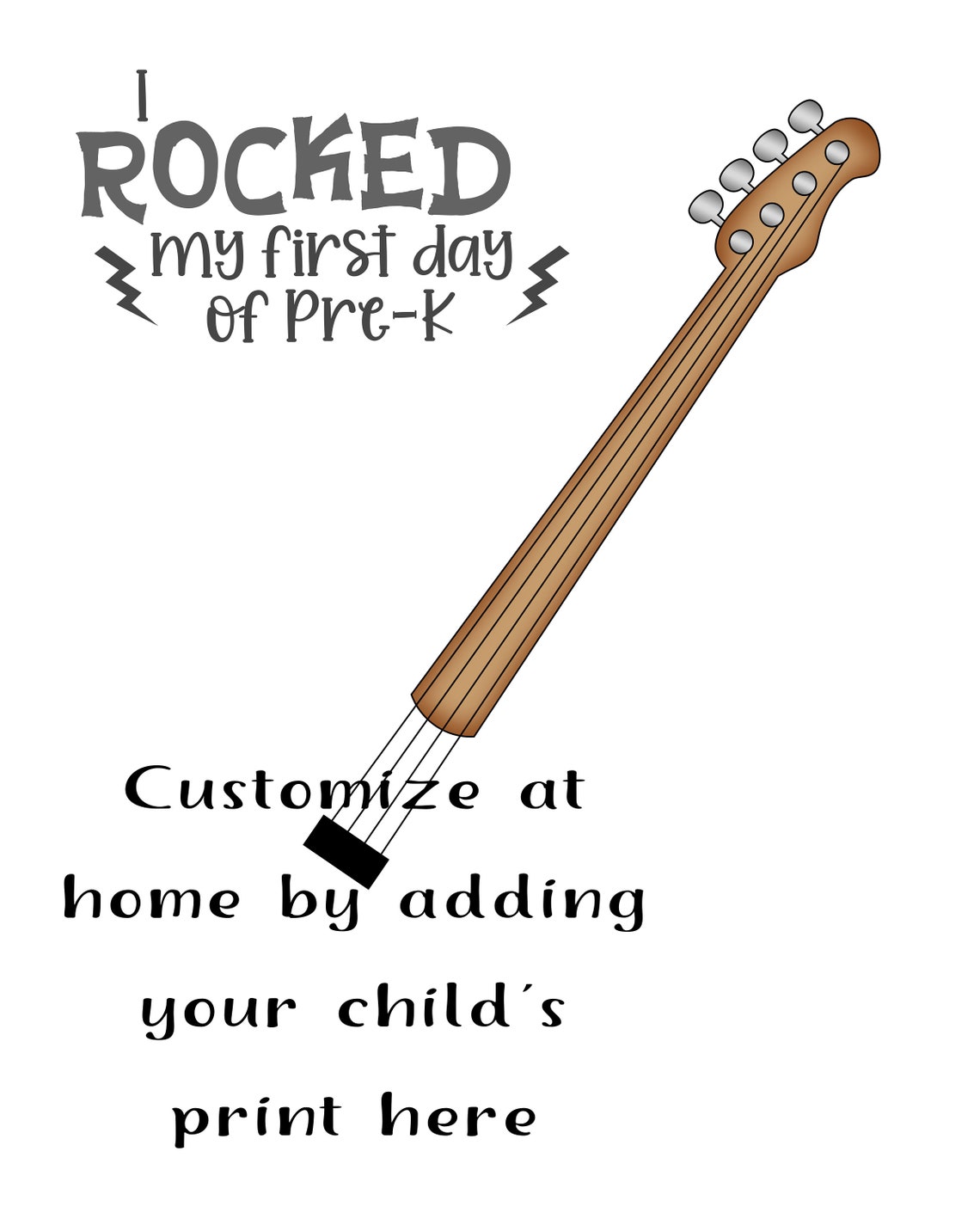 Rocked Prek Handprint Art Project First Day of School - Etsy