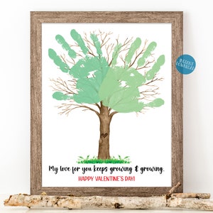 Handprint Art Project for Kids, Valentine's Day Card From Kids ...