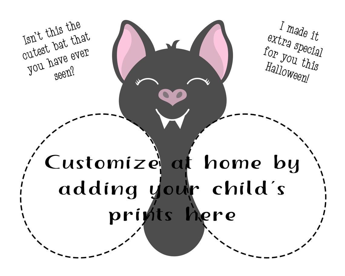 Halloween Handprint Art Bat Handprint Craft for Kids Daycare - Etsy