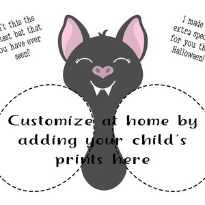 Halloween Handprint Art, Bat Handprint Craft for Kids, Daycare ...