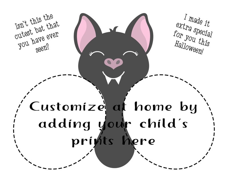 Halloween Handprint Art, Bat Handprint Craft for Kids, Daycare ...