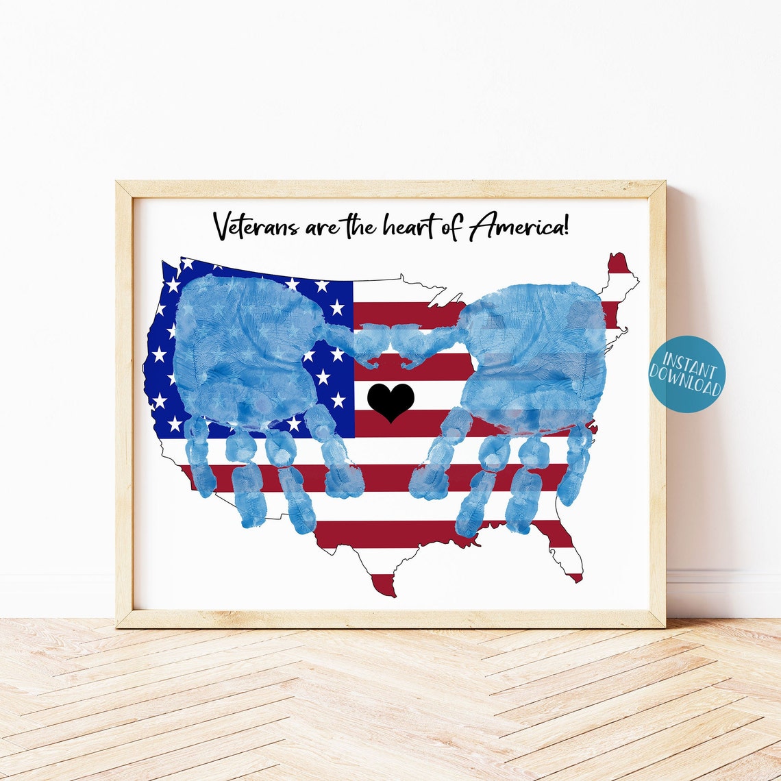 Veterans Day Handprint Art Project for Kids Veteran Gift - Etsy