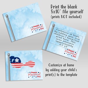 Memorial Day American Flag Handprint Art, Footprint Art Project for ...