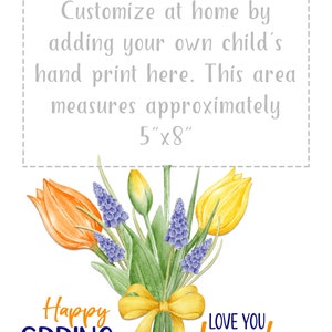 Love You Bunches Spring Handprint Craft for Kids, Flower Handprint Art ...