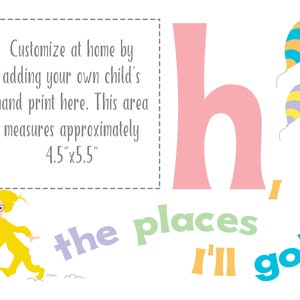 Oh the Places You'll Go Handprint Craft for Kids, Dr Seuss Crafts for ...