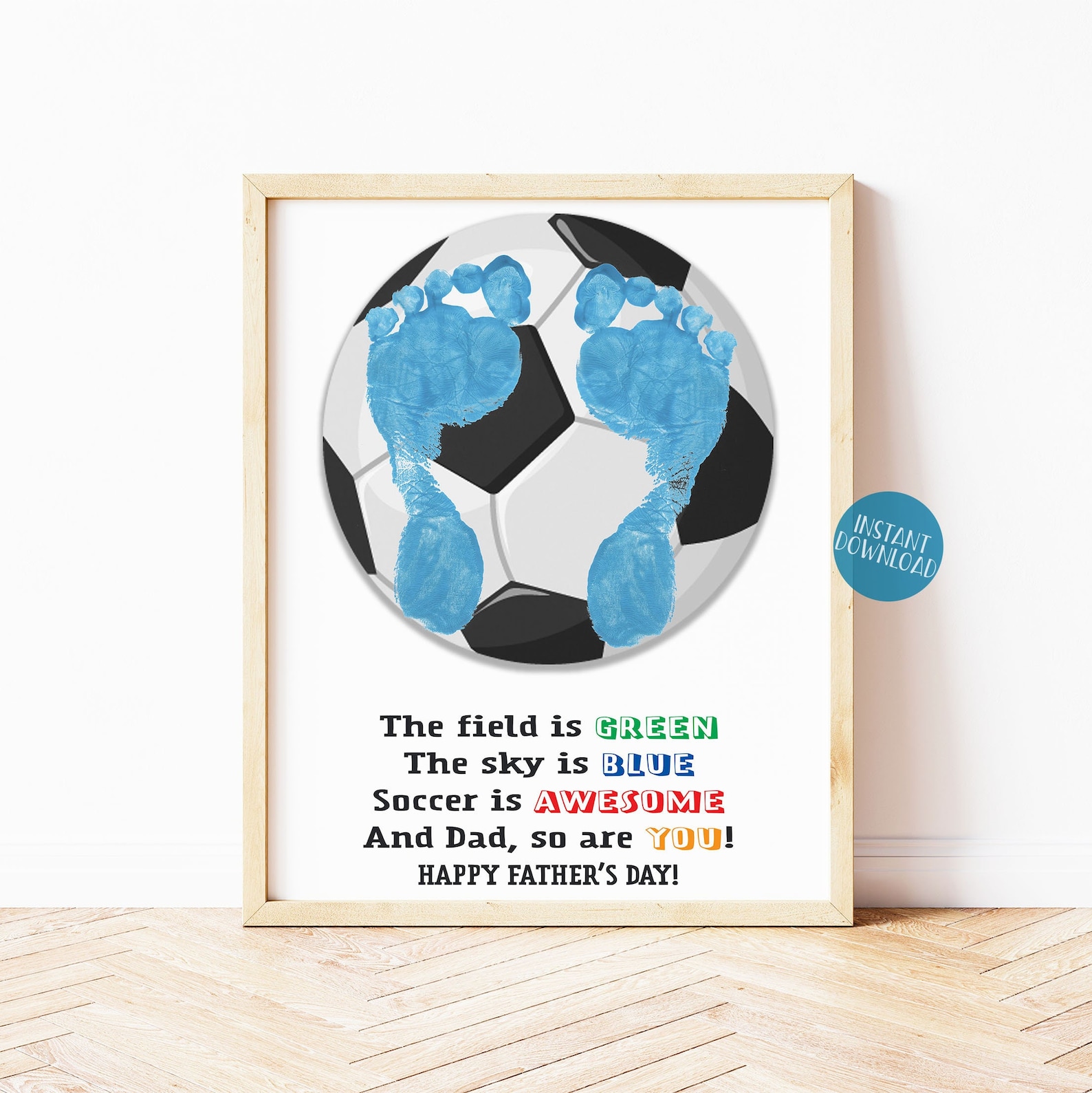 Soccer Father's Day Gift From Kids Football Dad Gift - Etsy