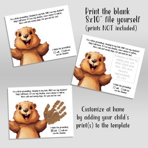 Groundhog Day Handprint Craft for Toddlers, Classroom Activity for ...