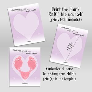 Footprint Heart, Valentine's Day Footprint Art, DIY Valentines Day ...