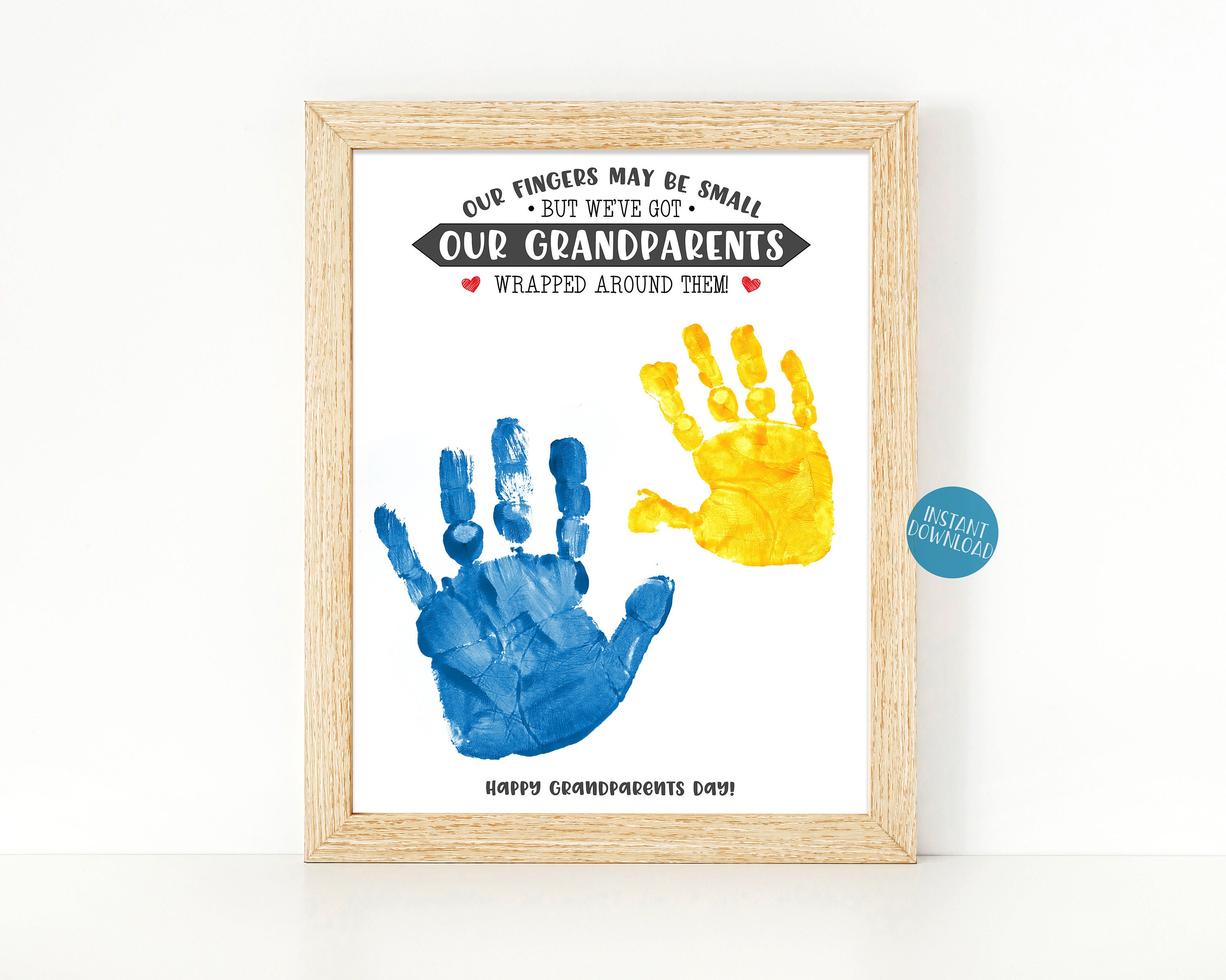 Grandparents Day Handprint Crafts