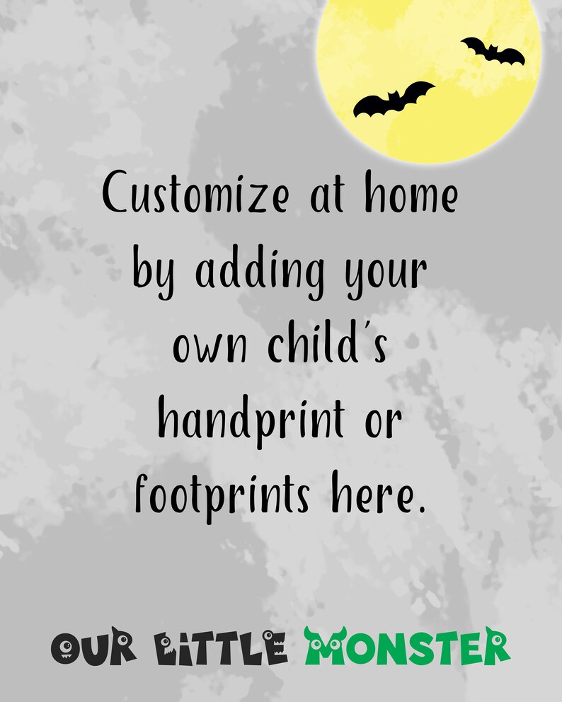 Handprint Art Halloween Handprint Craft for Kids Monster - Etsy