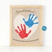 Handprint Art Grandparents Gift, Grandparents Day Craft, Footprint Art ...