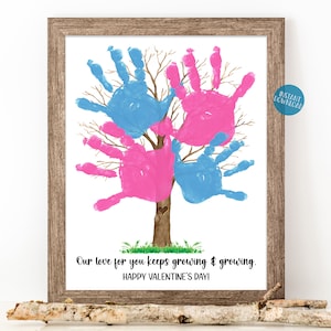 Handprint Art Project for Kids, Valentine's Day Card From Kids ...