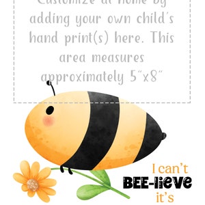 Spring Handprint Craft for Kids, Bumble Bee Handprint Art for Toddlers ...