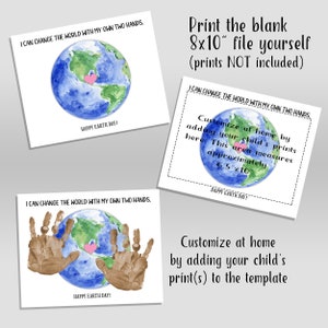 Earth Day Handprint Art, Earth Day Activities for Kids, Earth Day ...