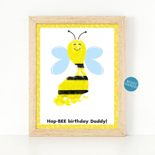 Baby Footprint Birthday Card - Etsy