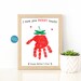Mother's Day Handprint Art Project I Love You Berry Much - Etsy