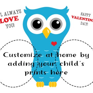 Handprint Art Valentine's Day Craft for Toddlers, Owl Always Love You ...