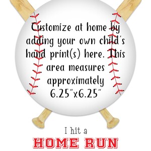 Baseball Dad Gift, Handprint Art Project for Kids, Handprint Keepsake ...