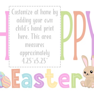 Happy Easter Handprint Art Project for Kids, Hoppy Easter Baby ...
