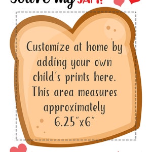 You're My Jam Valentine's Day Footprint Art Project for Kids, Printable ...