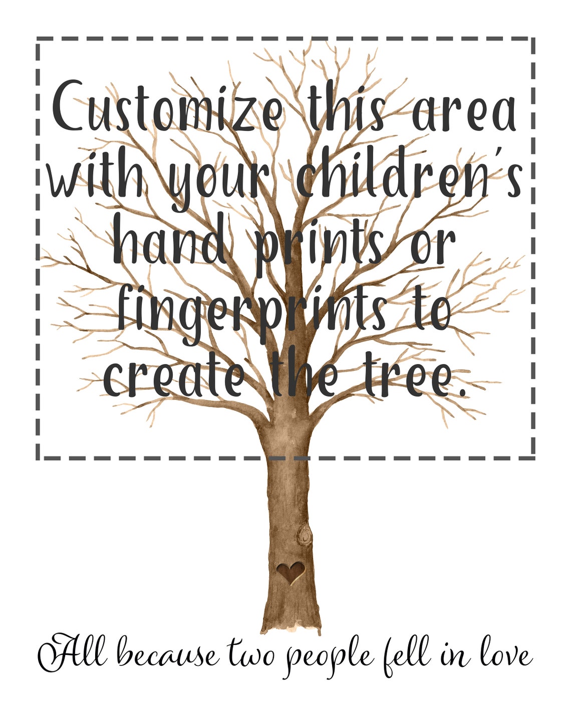 Family Tree Gift Handprint Art DIY Kid Craft Gift for Mom | Etsy