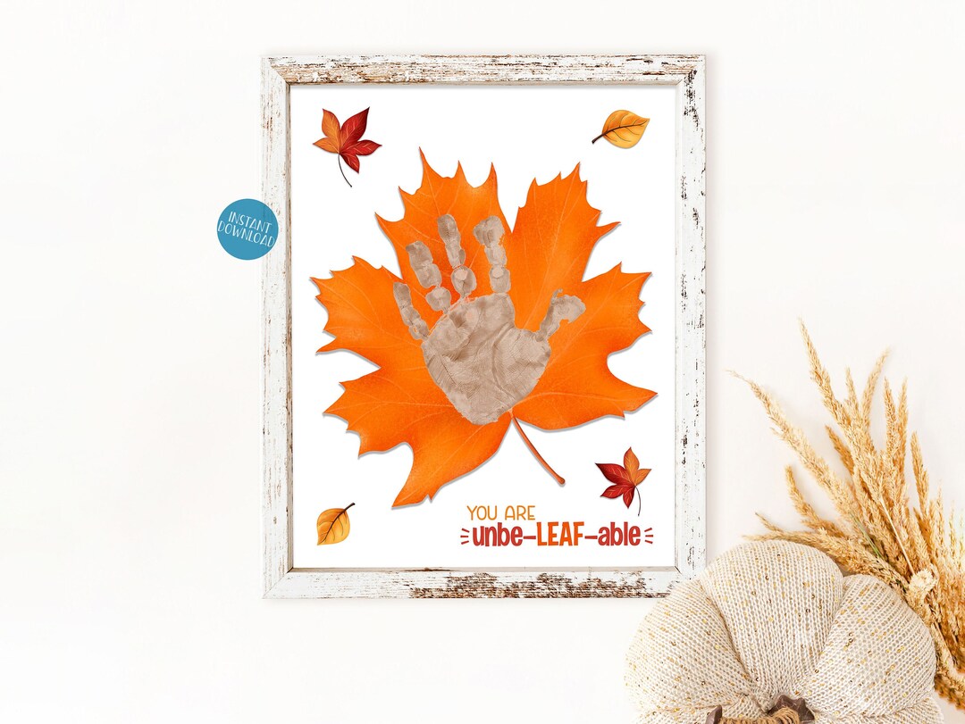 Autumn Handprint Art Project for Kids, Daycare Activity for Fall ...
