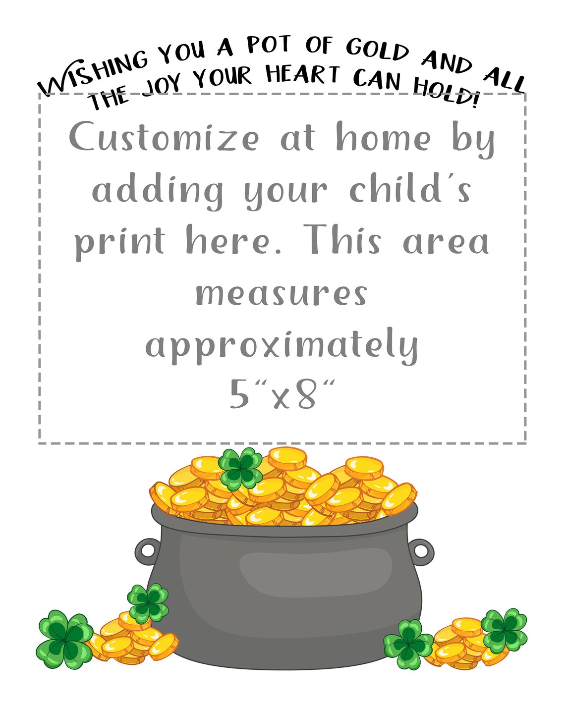 St Patricks Day Handprint Craft, Pot of Gold Toddler Handprint Art ...
