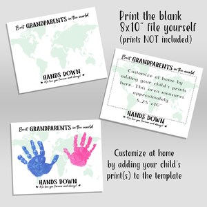 Best Grandparents in the World Handprint Art Project for Kids ...