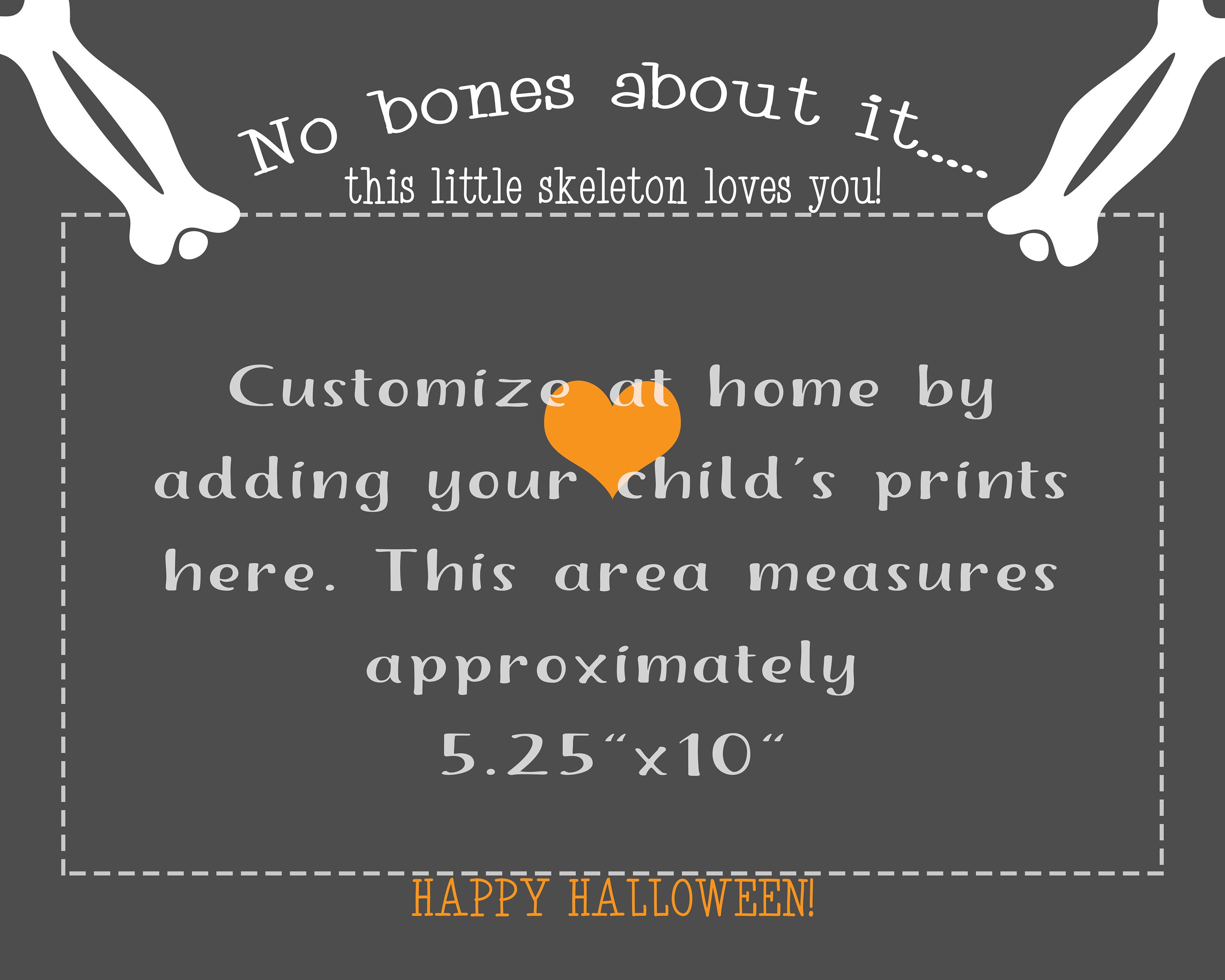 Halloween Handprint Art, No Bones About It Skeleton, Toddler Handprint ...
