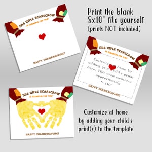 Thanksgiving Handprint Art, Scarecrow Hands, Toddler Handprint Keepsake ...