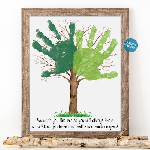 Father's Day Handprint Art Craft Gift From Kids - Etsy